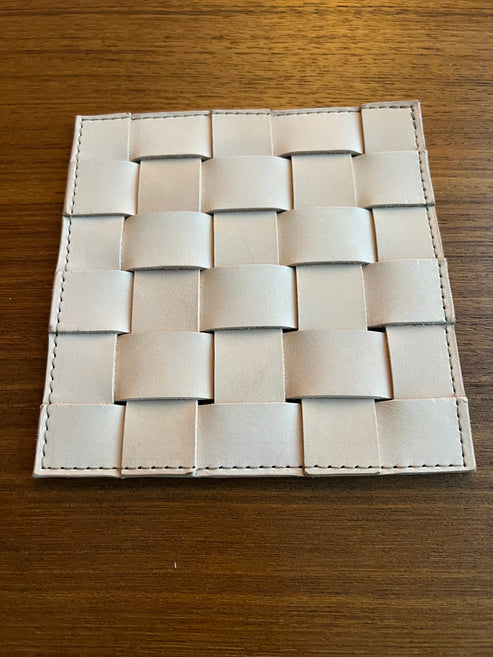 Leather Trivet | Trivet for Cast Iron Dutch Oven | Woven Leather Trive ...