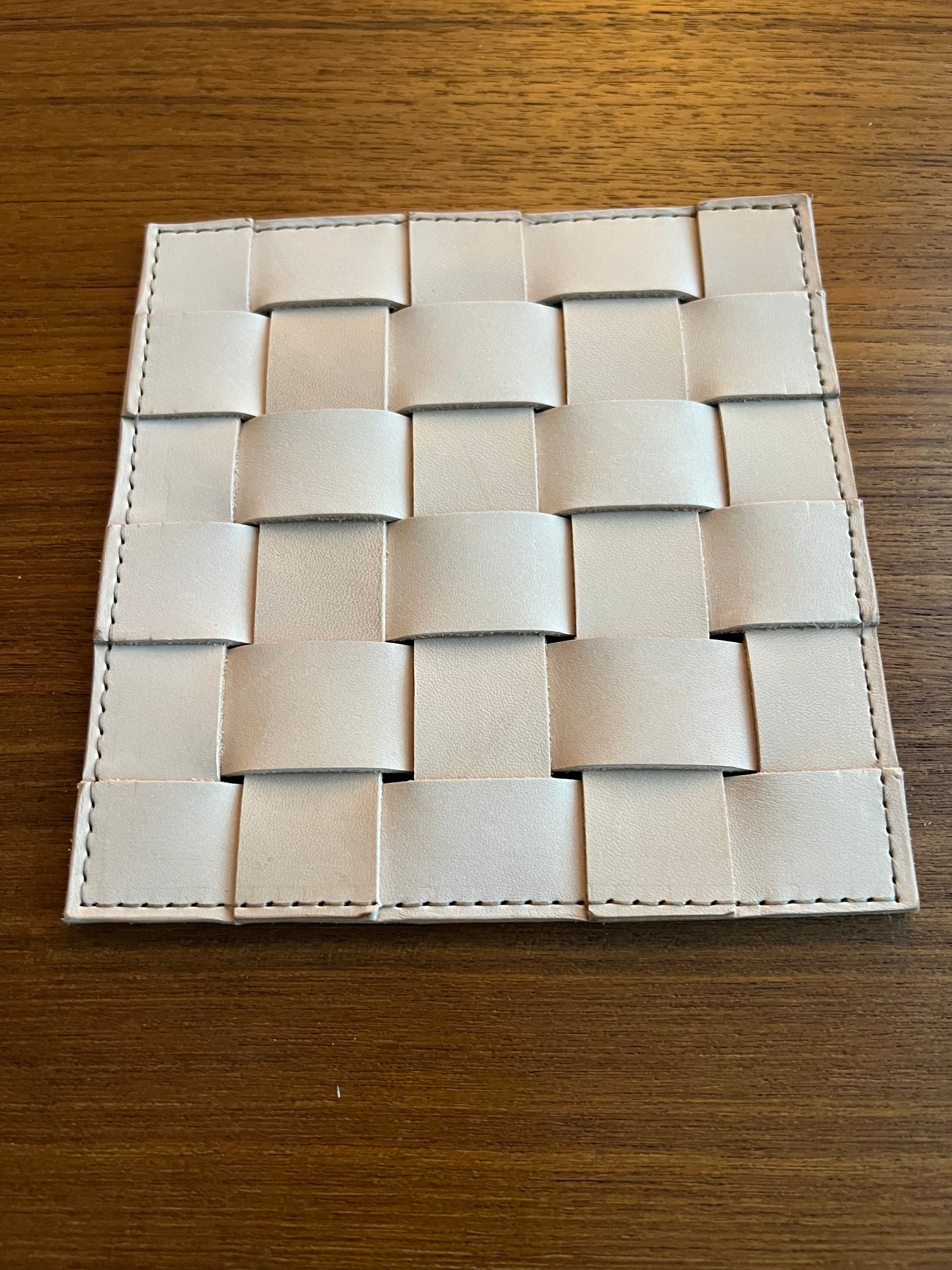 Leather Trivet | Woven Leather Trivet | Trivet for Cast Iron Dutch Ove ...