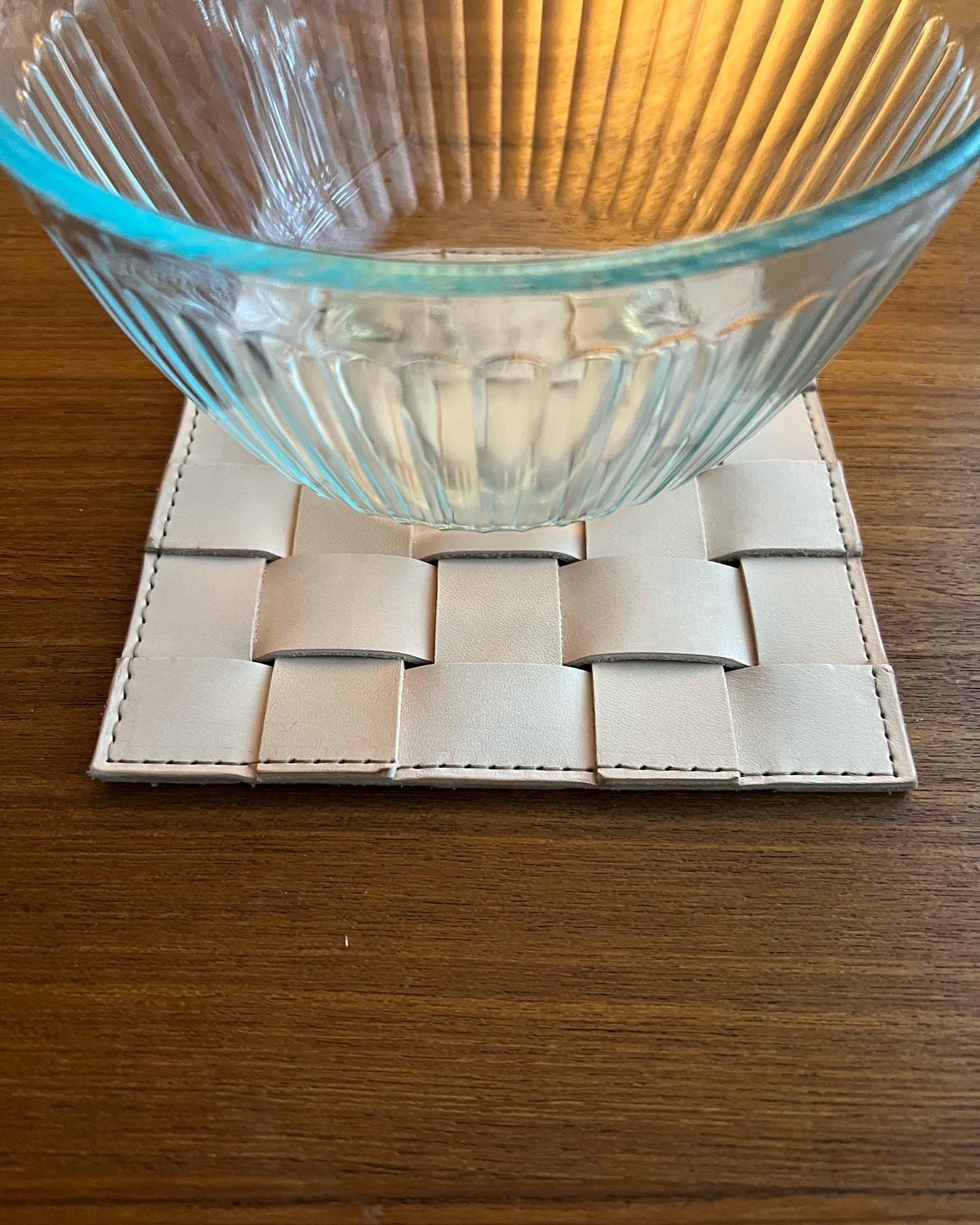 Leather Trivet | Woven Leather Trivet | Trivet for Cast Iron Dutch Ove ...